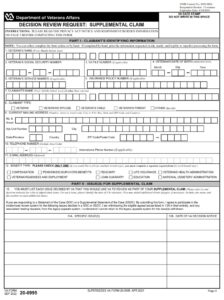 VA Form 20-0995 – Decision Review Request: Supplemental Claim - VA Forms