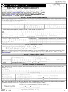 VA Form 21-0538 – Mandatory Verification of Dependents - VA Forms