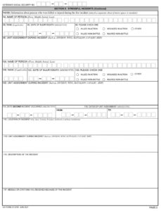VA Form 21-0781 – Statement in Support of Claim for Service Connection ...