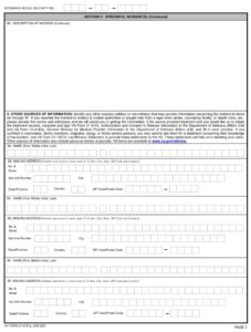 VA Form 21-0781A – Statement in Support of Claim for Service Connection ...