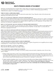 VA Form 21-8764 – Disability Compensation Award Attachment Important ...