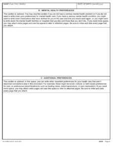 VA Form 10-0137 – VA Advance Directive: Durable Power of Attorney for ...