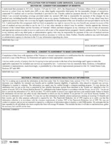 VA Form 10-10EC – Application for Extended Care Services - VA Forms