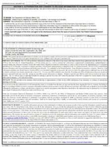 VA Form 21-4142 – Authorization to Disclose Information to the ...