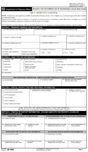 VA Form 26-1805 – Request for Determination of Reasonable Value (Real ...