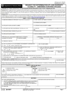 VA Form 26-1817 – Request for Determination of Loan Guaranty ...