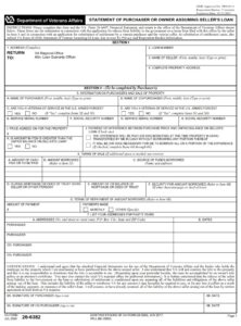 VA Form 26-6382 – Statement of Purchaser or Owner Assuming Seller’s ...