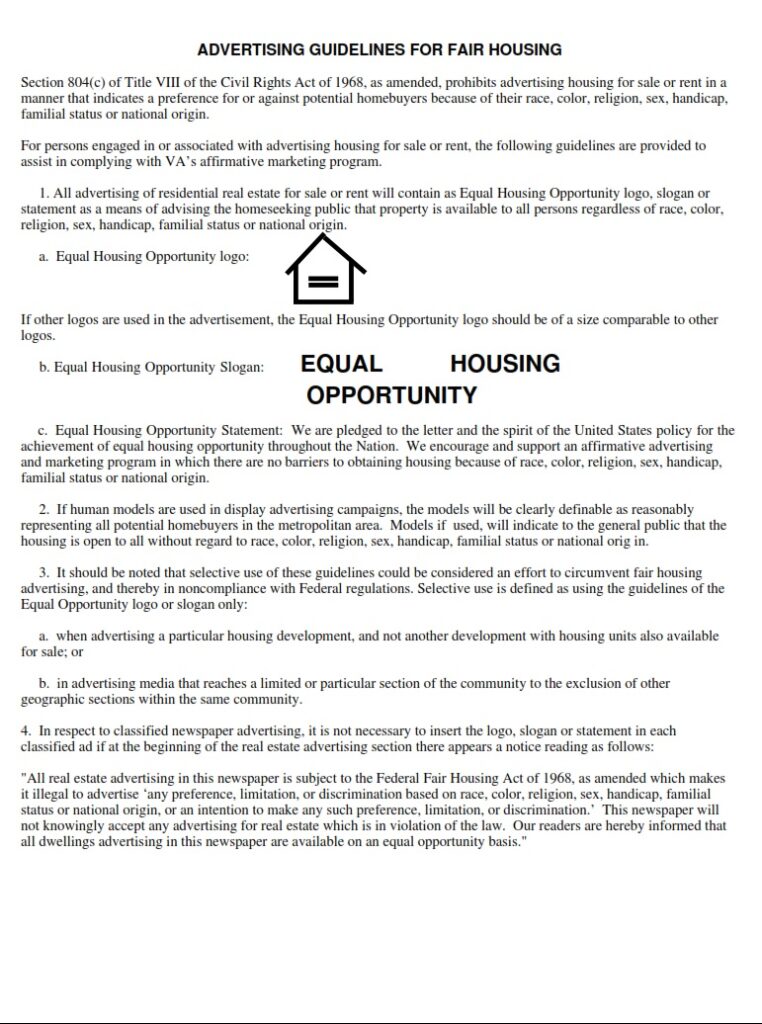 VA Form 26-8791 – VA Affirmative Marketing Certification - VA Forms