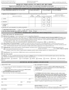 VA Form SF180 – Request Pertaining to Military Records - VA Forms