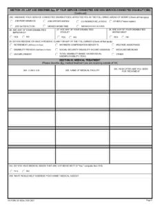 VA Form 28-1902W – Veteran Readiness and Employment (VR&E ...